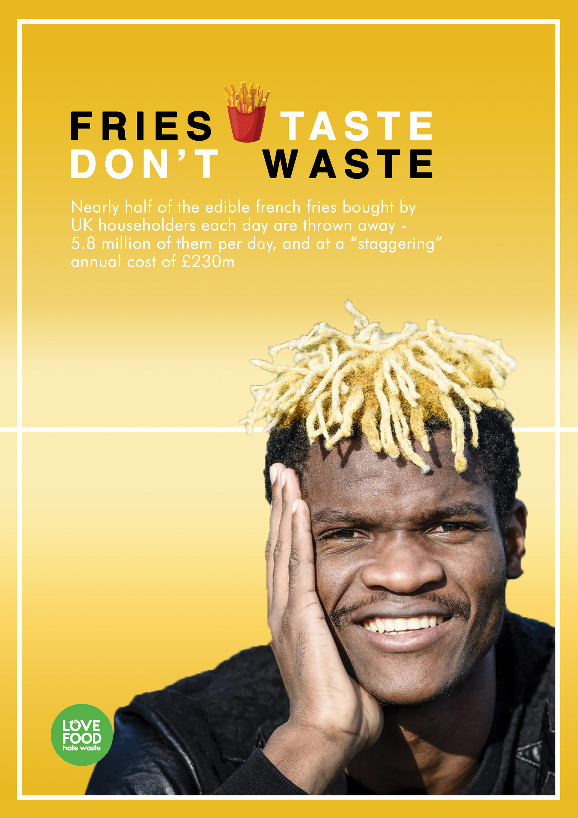 shivam behrani - Food Taste Don't Waste Campaign Poster Design
