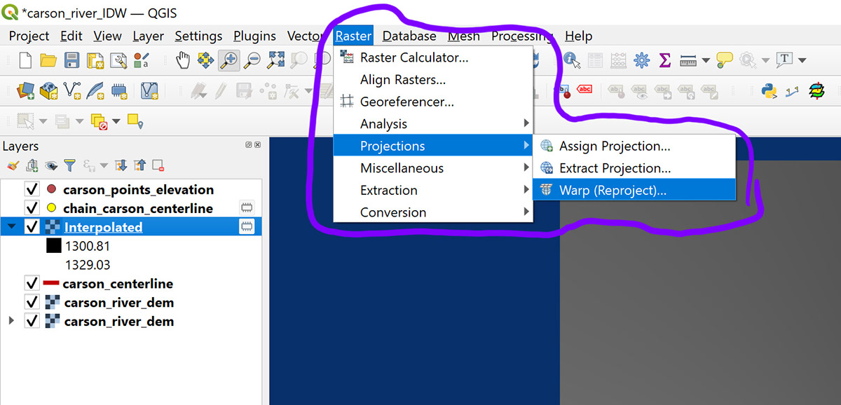 Dan Coe Carto - Creating REMs in QGIS with the IDW Method