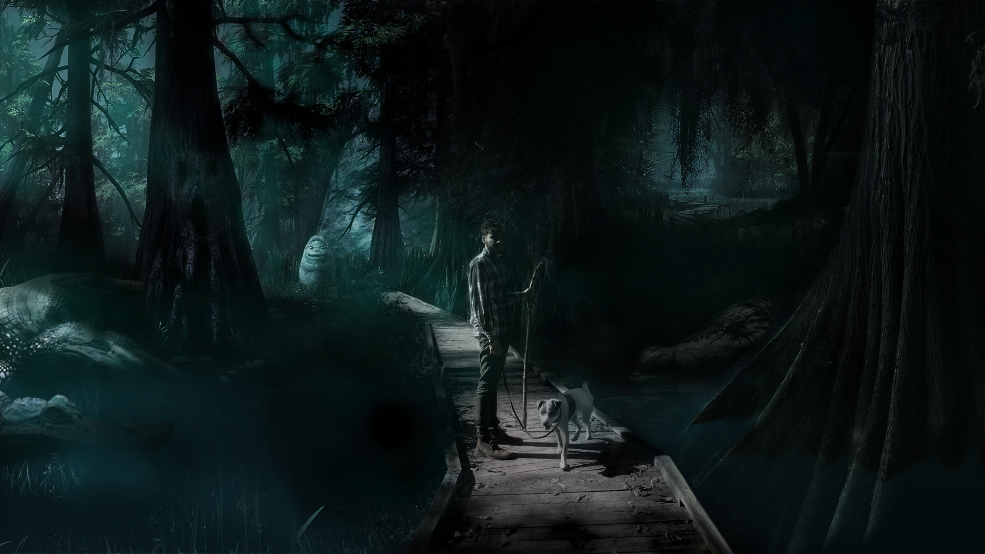 Savana Jonau - Swamp Scene Matte Painting