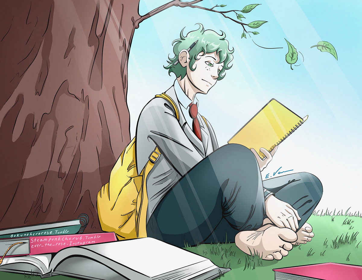 Erin Verderosa - Spring Deku Fanart