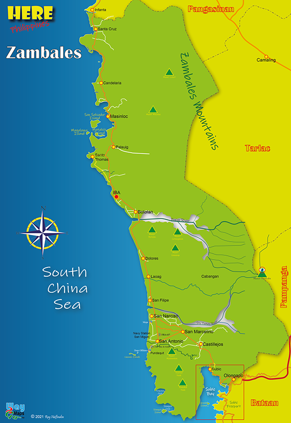 Subic Bay Maps - Zambales Province