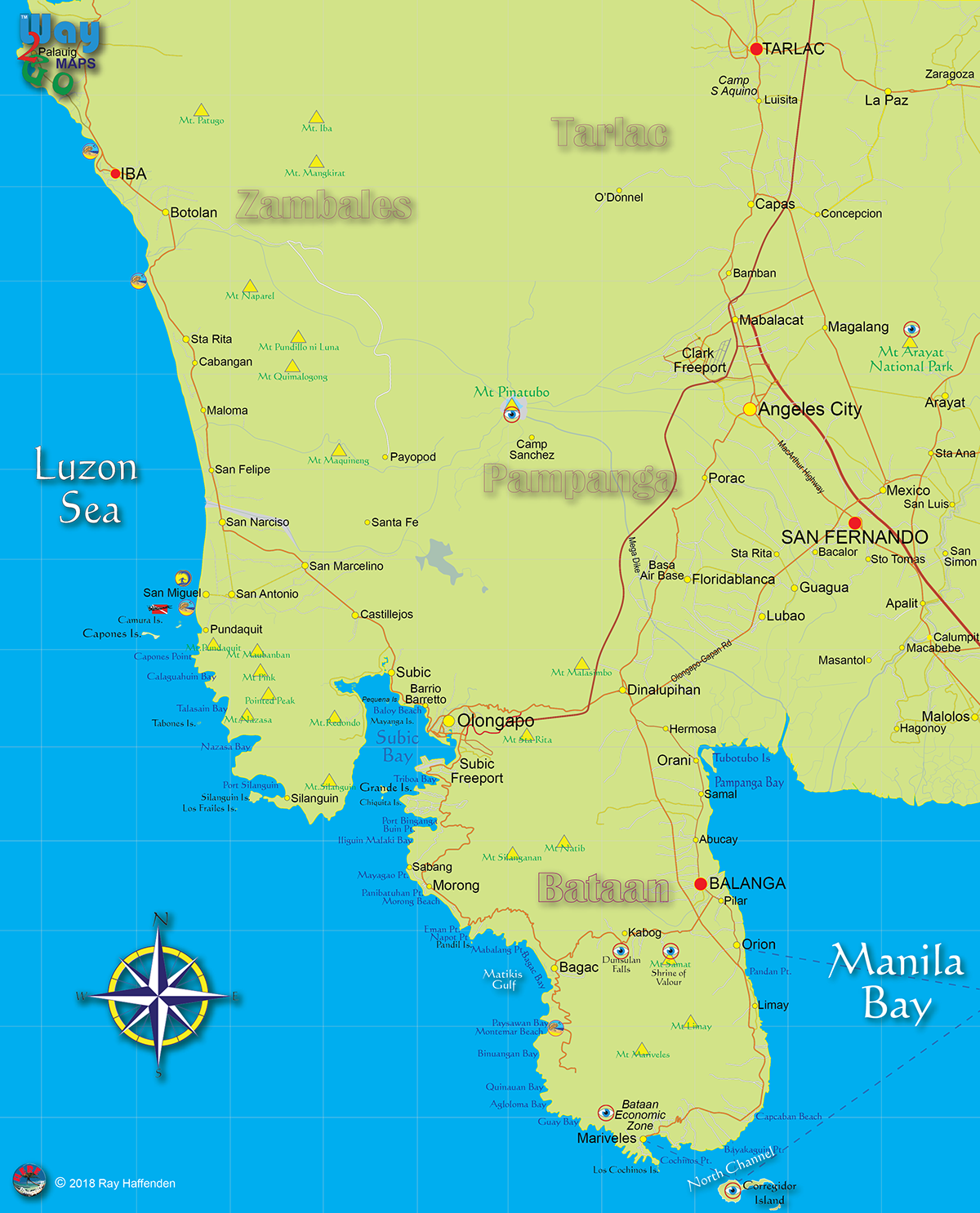 Subic Bay Maps - Getting Here