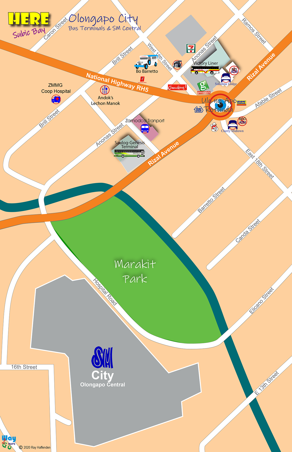 Subic Bay Maps - Getting Here