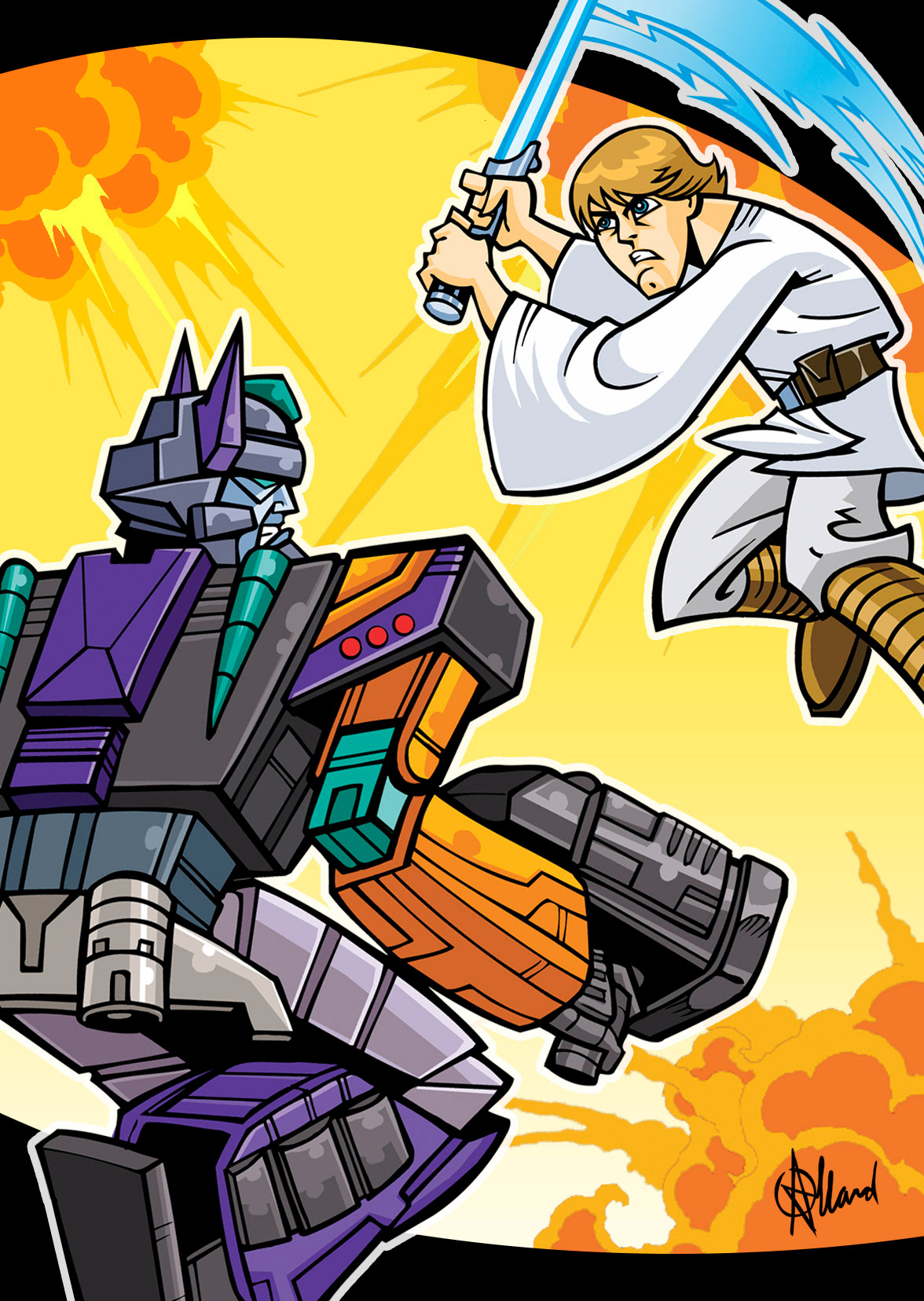 Joe Allard - Hasbro Attacktix Packaging Art