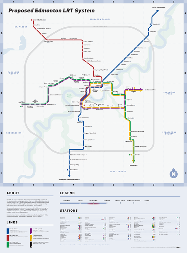 Michael Abenojar - Edmonton LRT System Maps