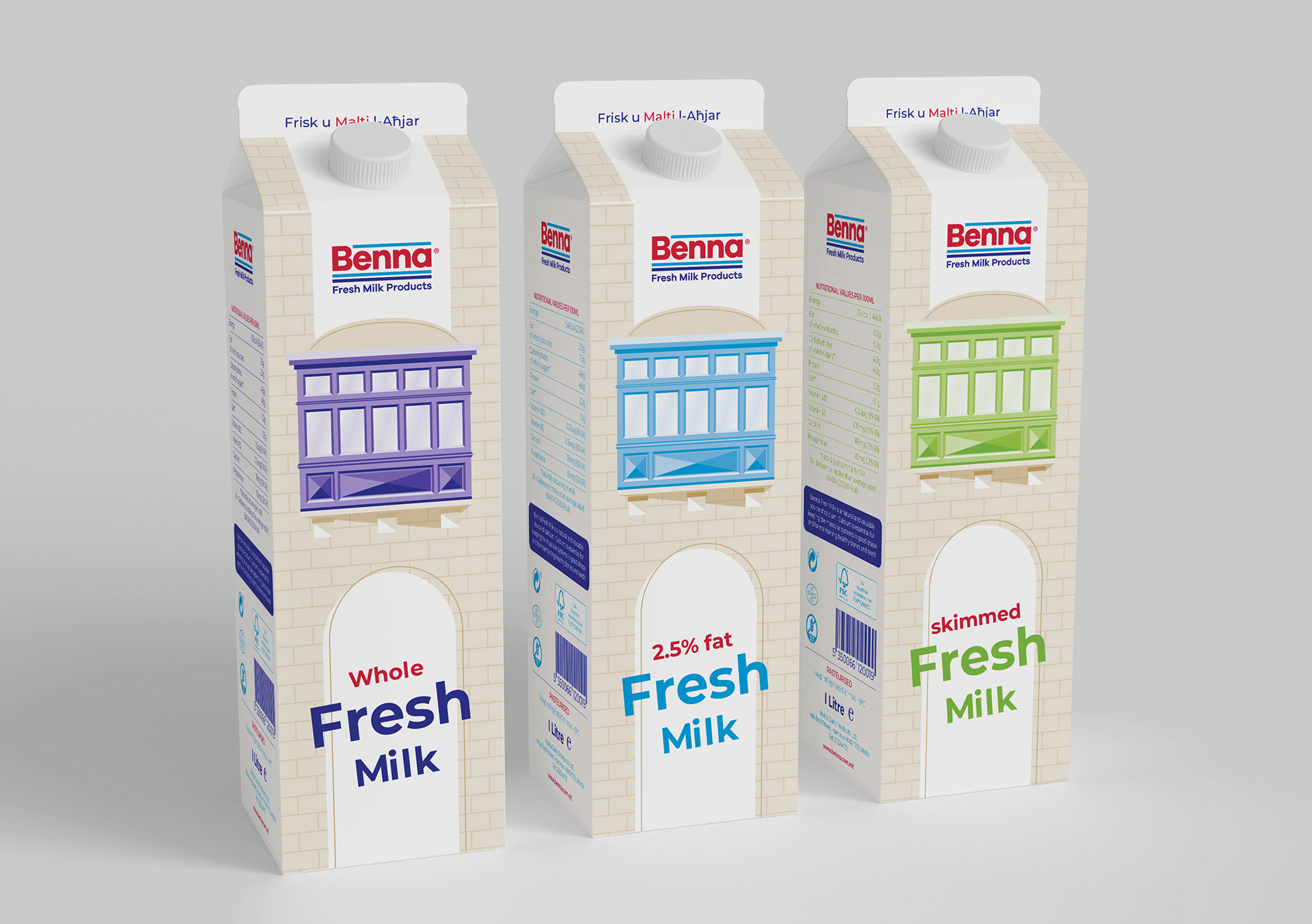Marie Vella - Benna Milk Cartons