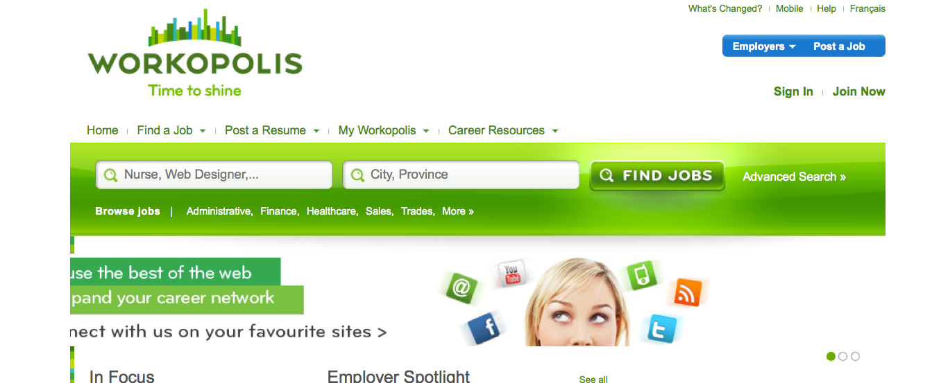 Welcome to Adam's Portfolio - Workopolis Canada