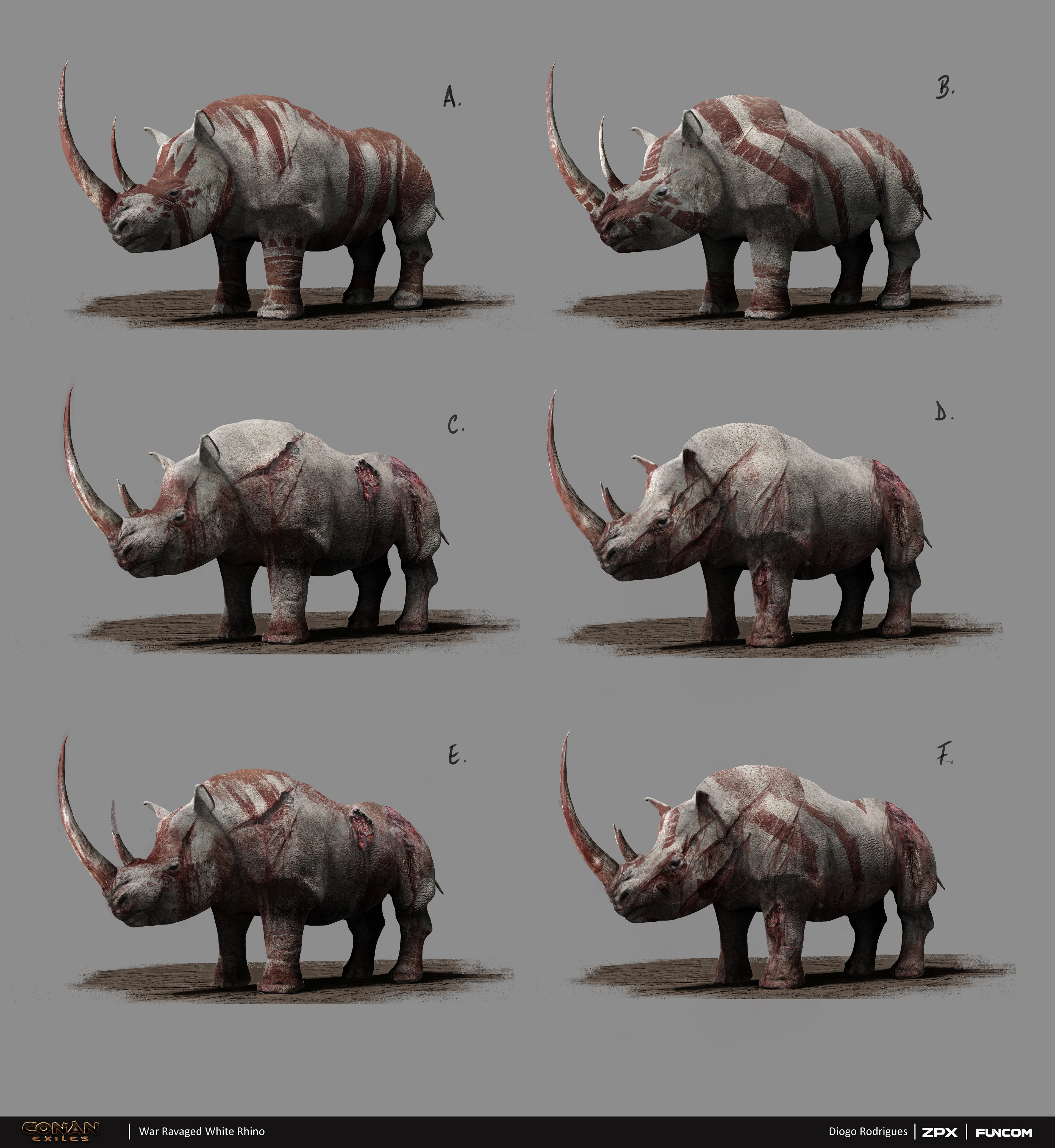 Diogo Rodrigues Design - Conan Exiles "Isle of Siptah" - Wartorn Rhino