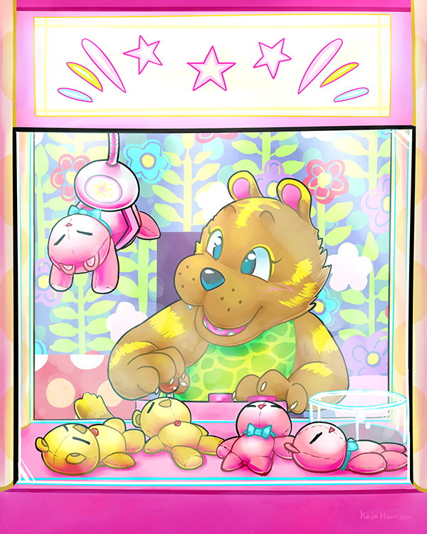 Kaija Harrison - Animal Crossing Illustration Featuring Bangle the Tiger