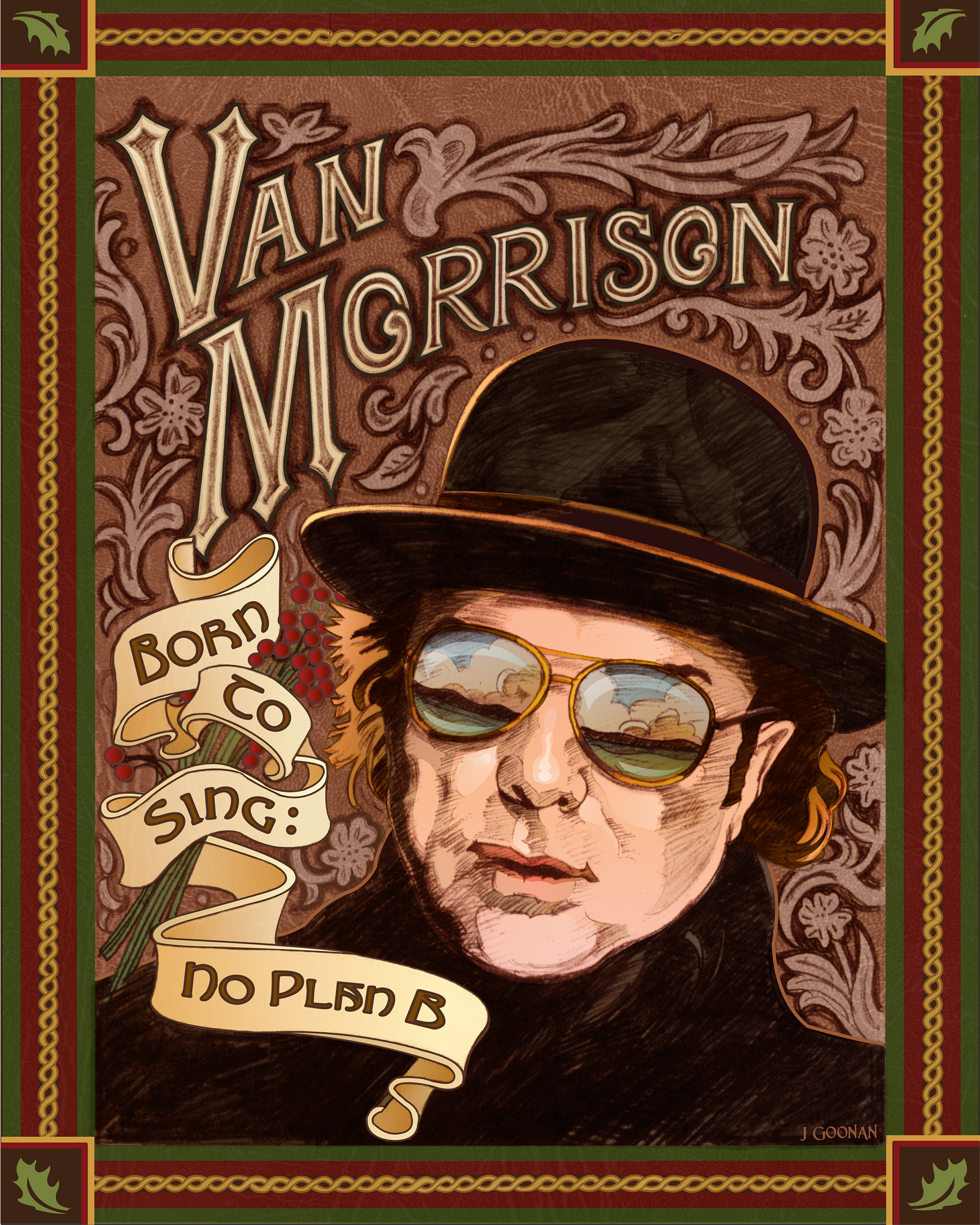 Julie Goonan - Van Morrison Album poster design