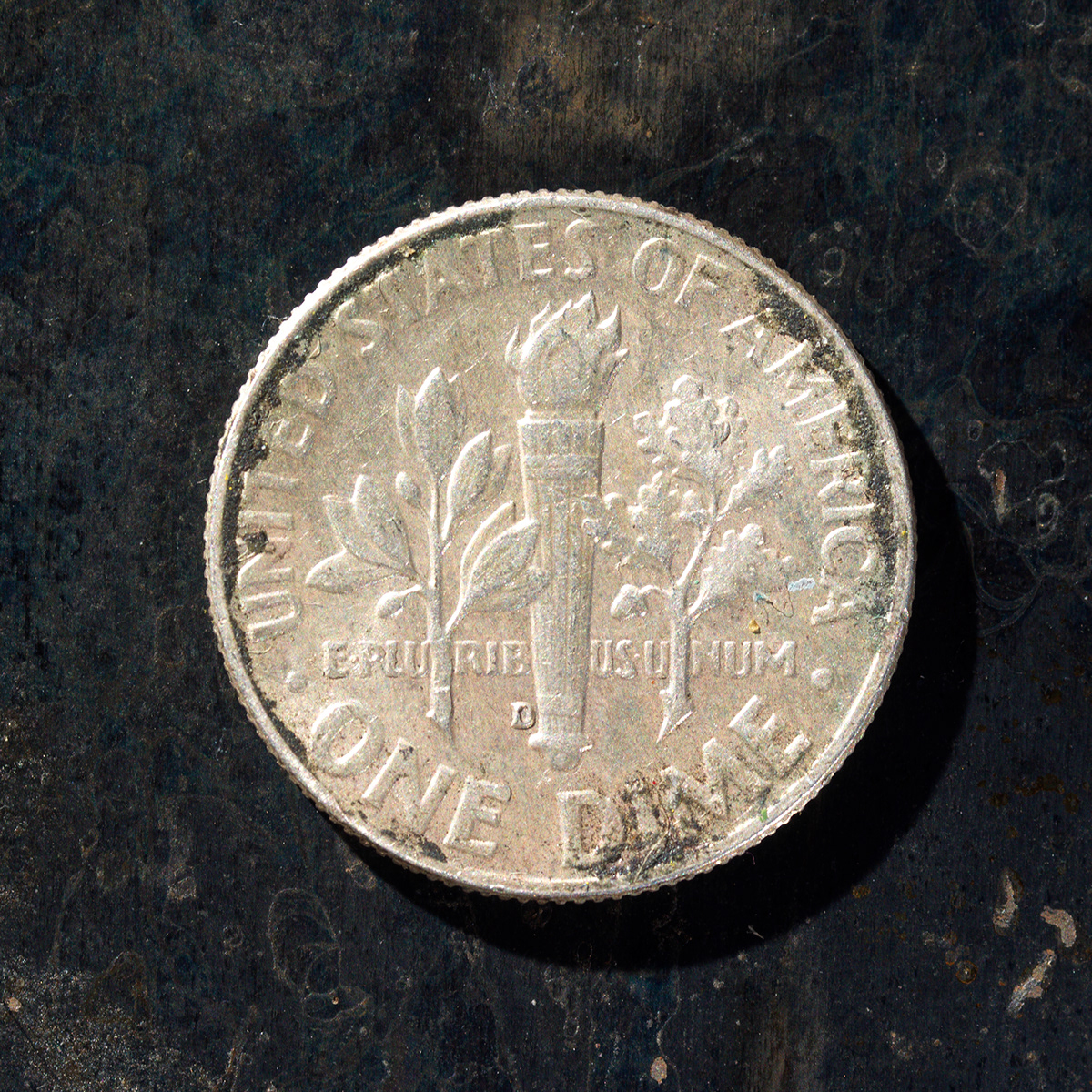 Messed Up Money - Fine Art Coin Photography - Dime - Tails 1964 - 1970