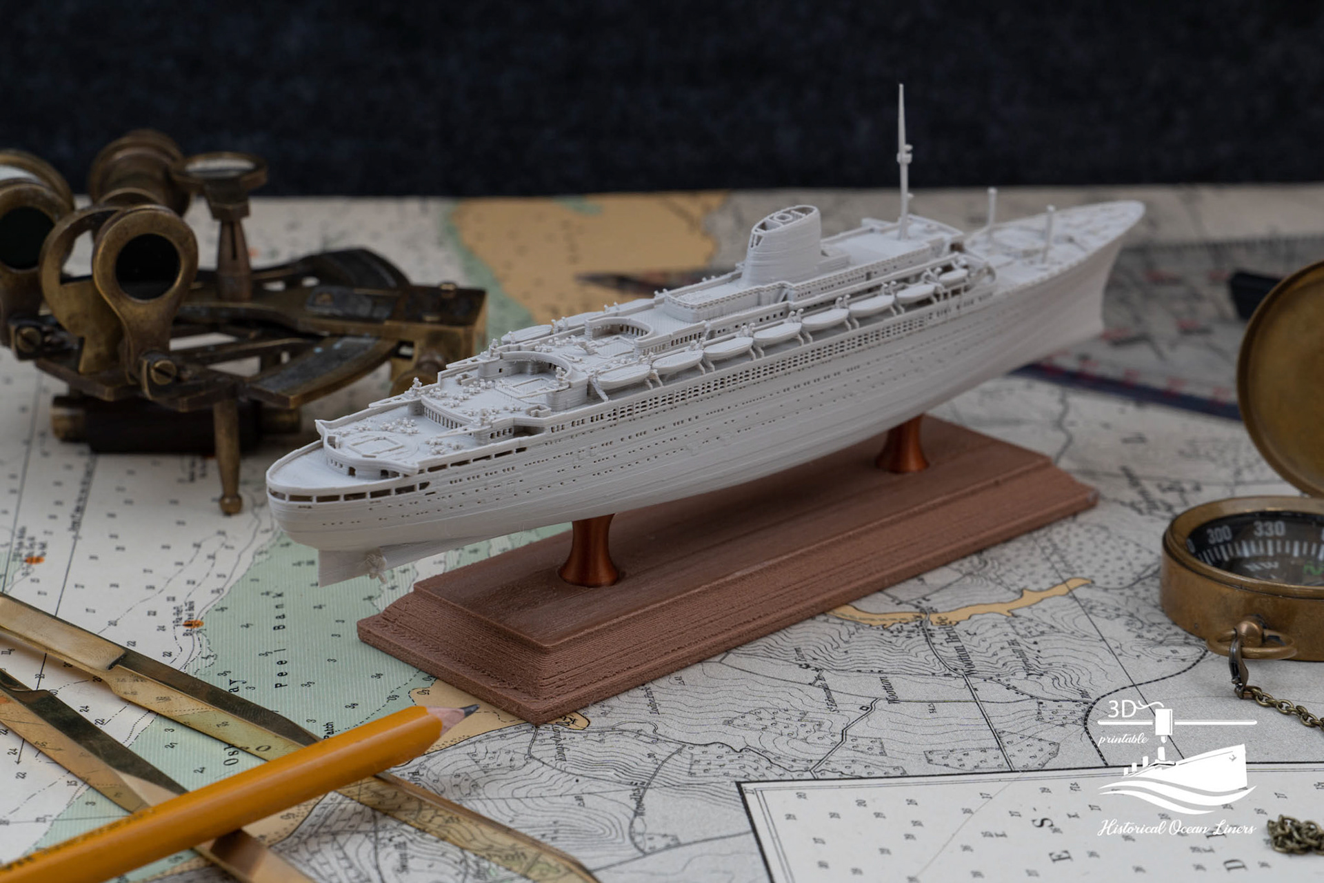 3D printed historical ocean liners - Andrea Doria