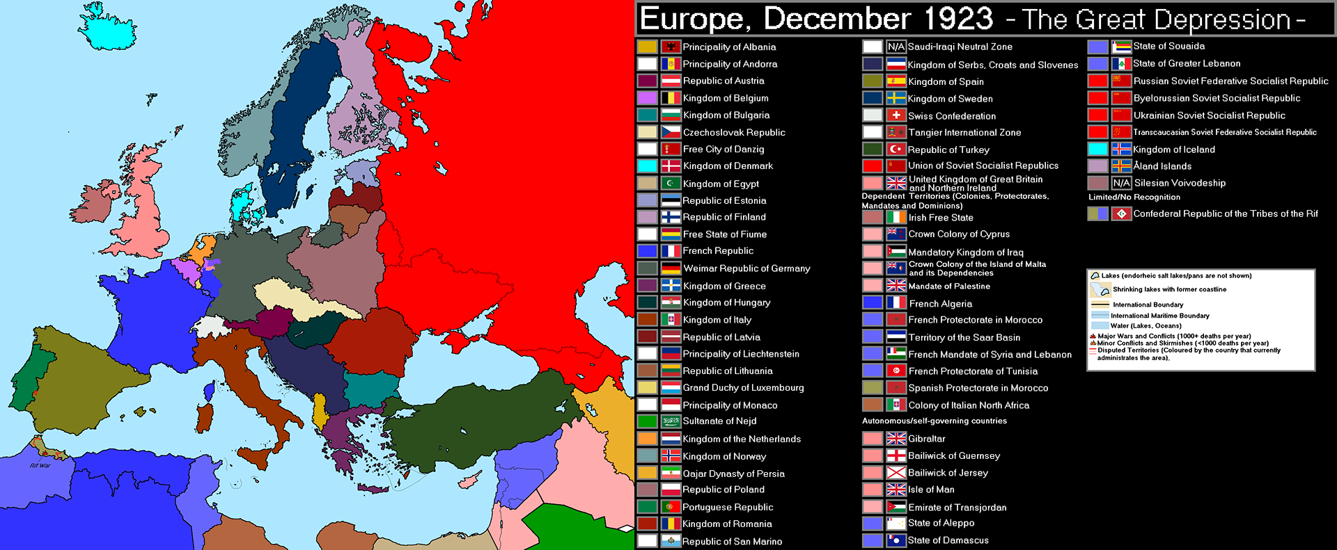 The Blank Atlas - Historical Maps from the 20th Century