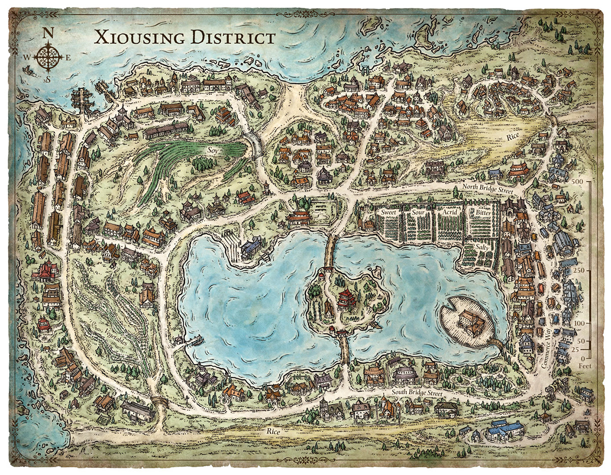 Mike Schley's Portfolio - Fictional City Maps