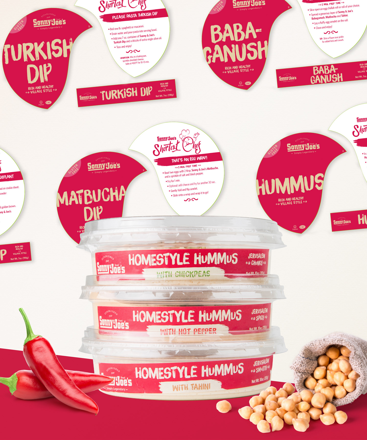 Spotlight Design - Sonny & Joe's Hummus Packaging
