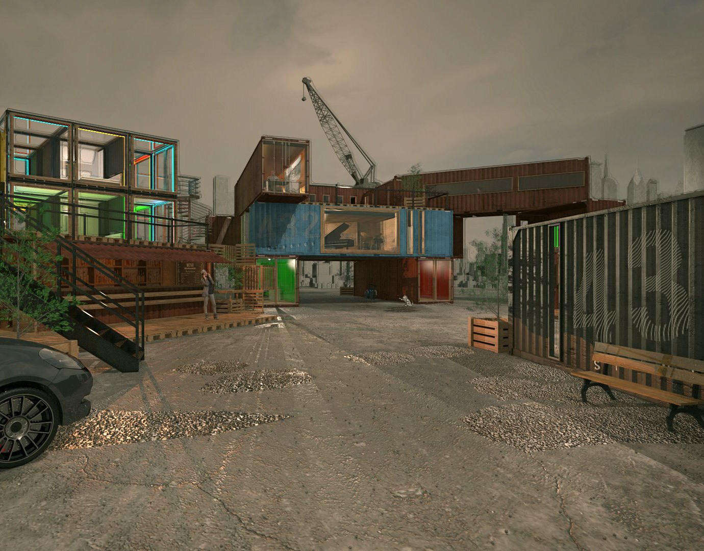 Ulli Schulz - Container City - concept