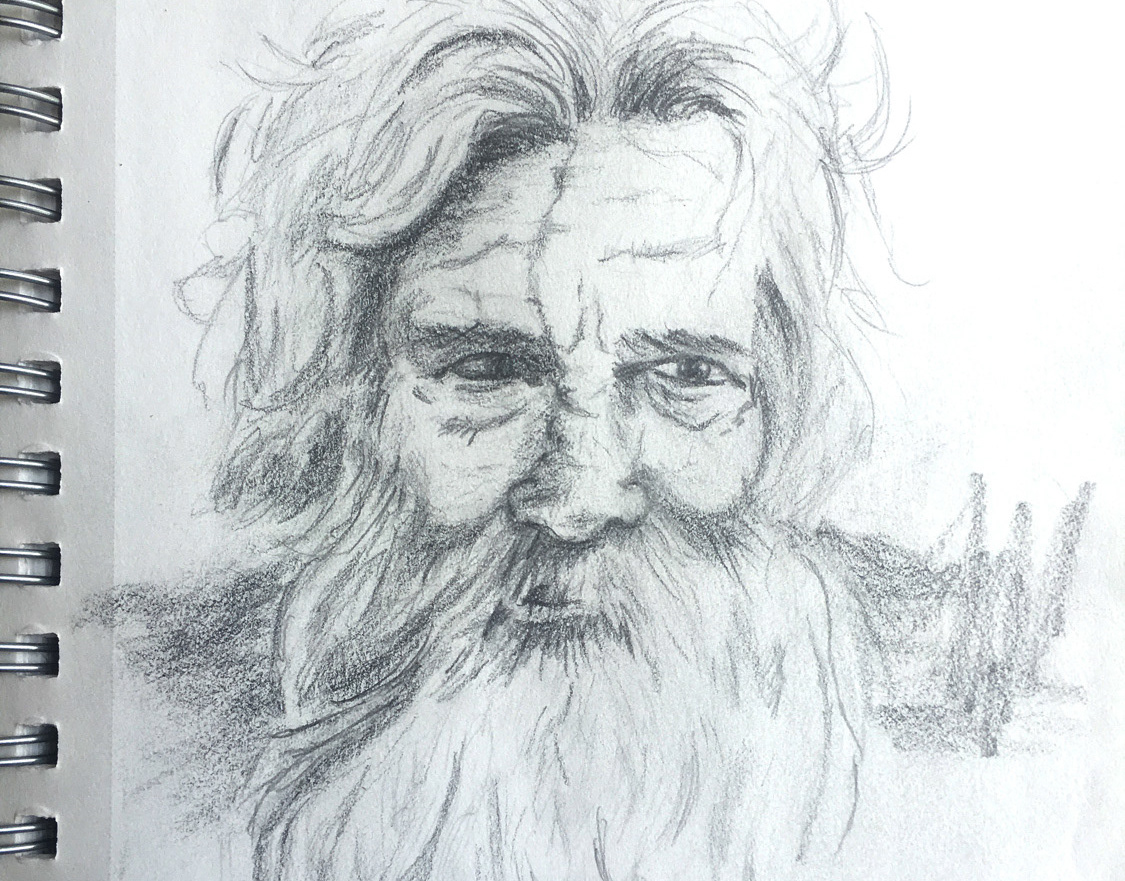 Lynne Adams Design Studio - Figure Study - Old Man #2