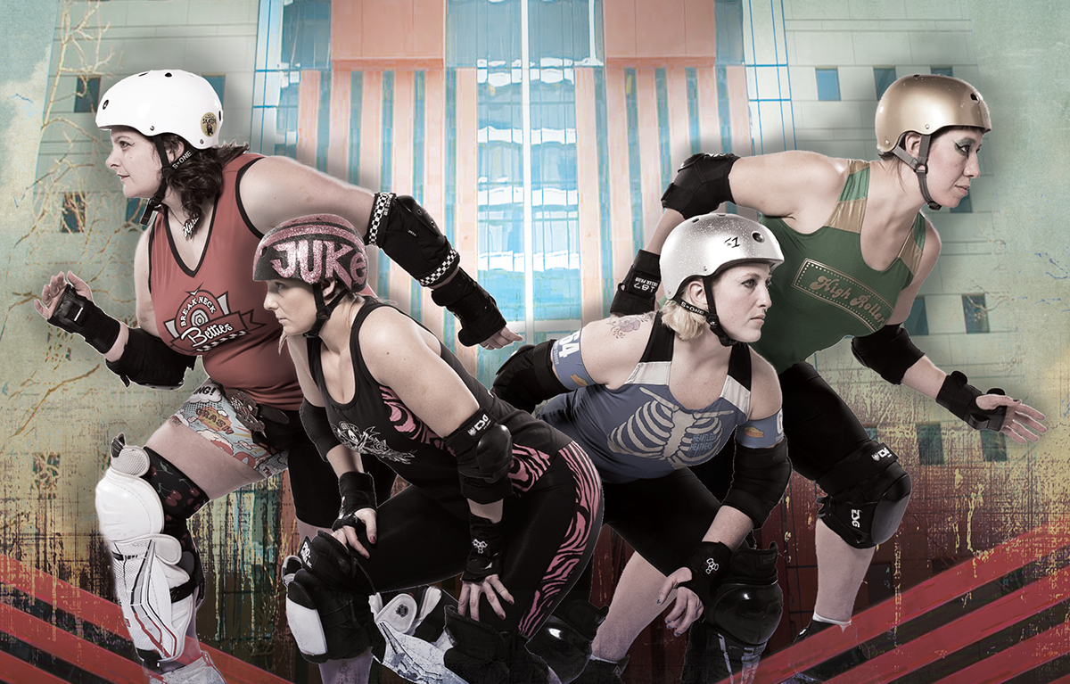 Jen McClure Designs - Rose City Rollers 2015