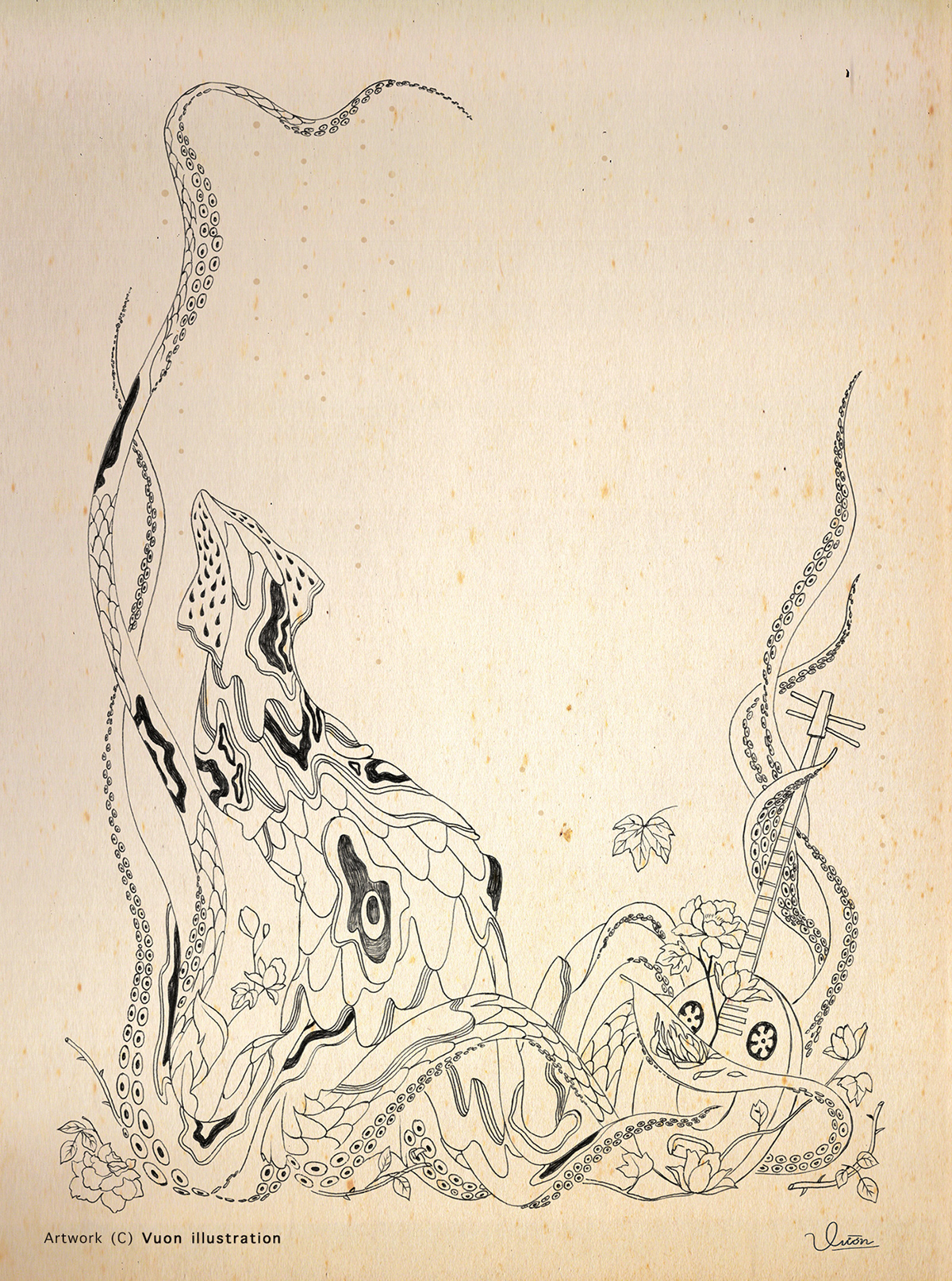 Vuon Illustration - The tale of Kieu