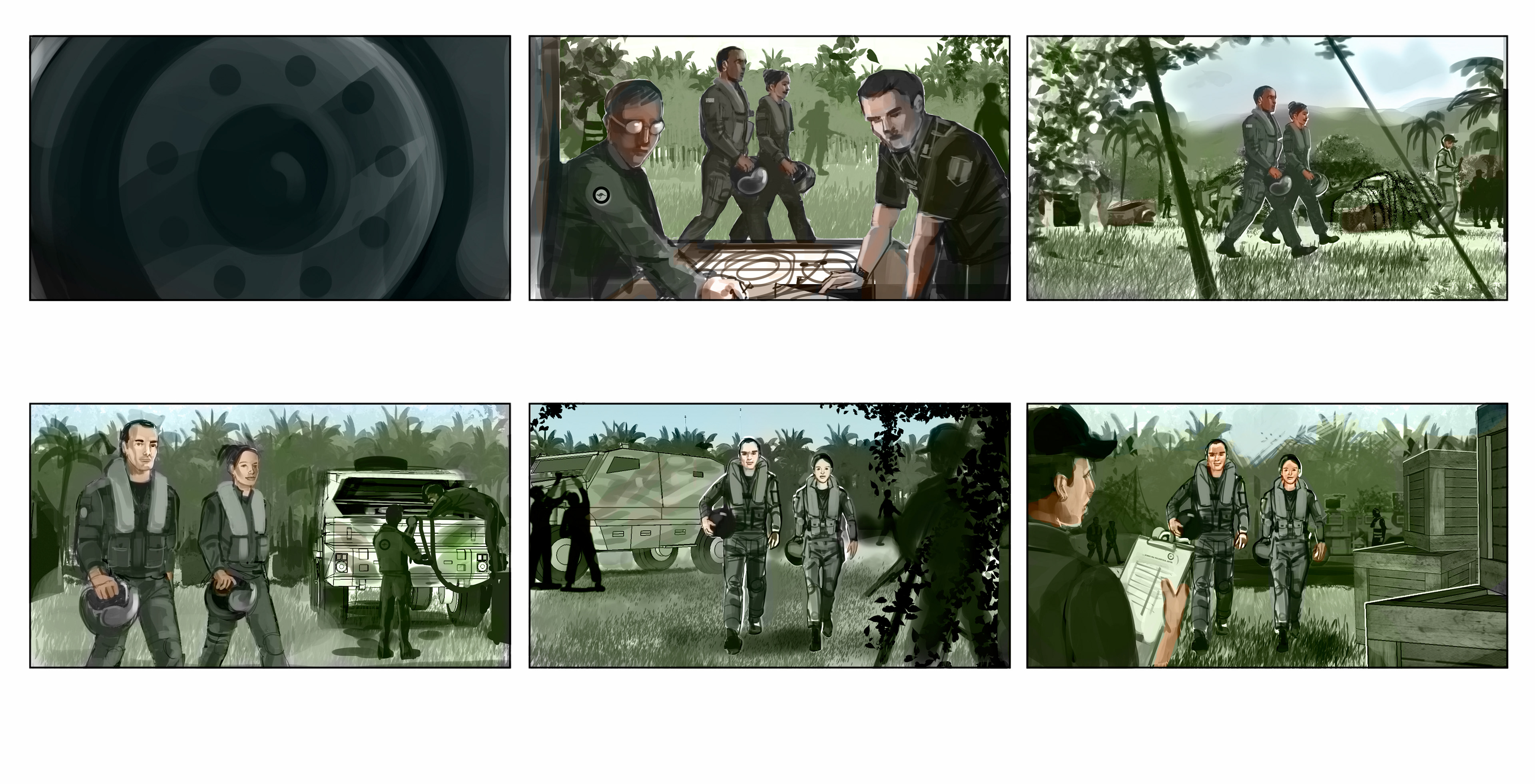 Maria Pena, Storyboard artist - Air Force TVC storyboards