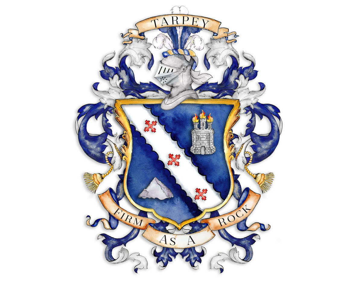 Hand painted family crests by Jamie Hansen - Family Tree Coat of Arms ...