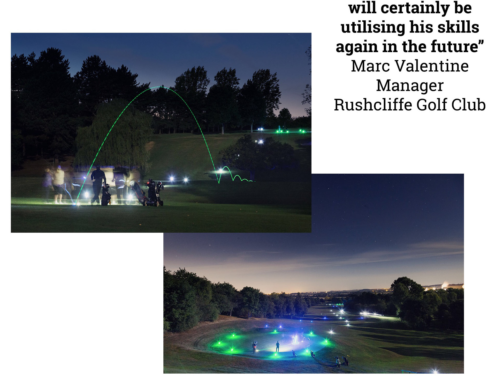 Thomas Griffiths - The Night Golf Company - Rushcliffe Golf Club